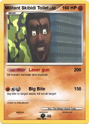 Pokémon Militant Skibidi Toilet - Laser gun - My Pokemon Card