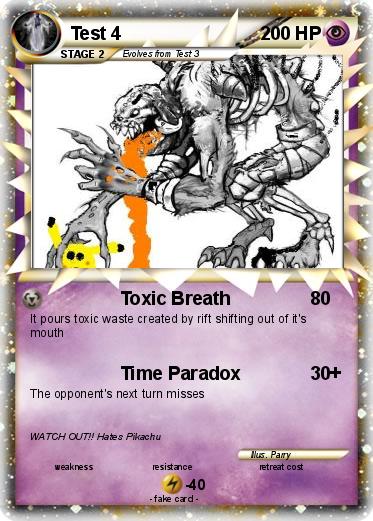 Pokémon Test 4 1 1 - Toxic Breath - My Pokemon Card