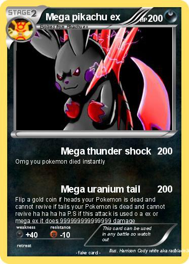 Pokémon Mega pikachu ex 106 106 - Mega thunder shock - My Pokemon Card