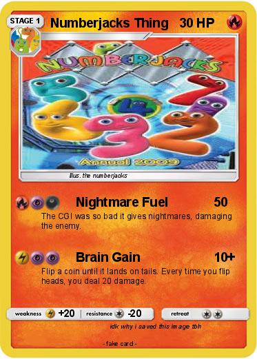 Pokémon Numberjacks Thing - Nightmare Fuel - My Pokemon Card