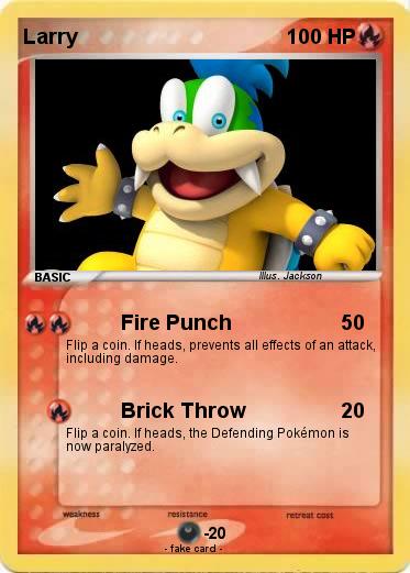 Pokémon Larry 446 446 - Fire Punch - My Pokemon Card