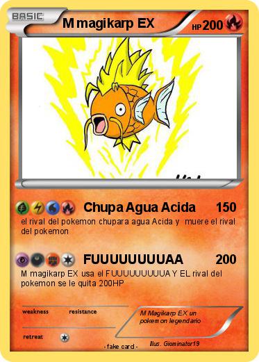 Pokémon M magikarp EX 29 29 - Chupa Agua Acida - Mi carta pokémon