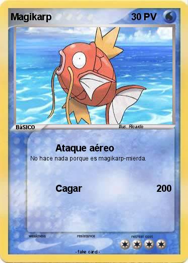 Pokémon Magikarp 1905 1905 - Ataque aéreo - Mi carta pokémon