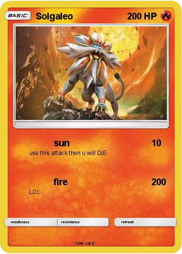Pokémon Solgaleo 827 827 - sun - My Pokemon Card