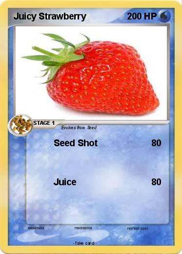 Pokémon Juicy Strawberry - Seed Shot - My Pokemon Card