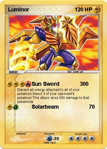 Pokémon Luminor - Sun Sword 300 - My Pokemon Card