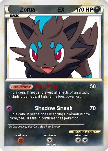 Pokémon Zorua EX 7 7 - Foul Play - My Pokemon Card