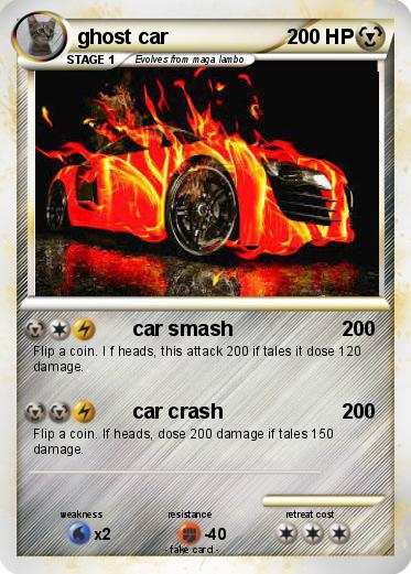 Pokémon ghost car 3 3 - car smash - My Pokemon Card