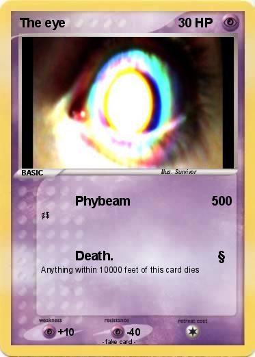 Pokémon The eye 65 65 - Phybeam 500 - My Pokemon Card