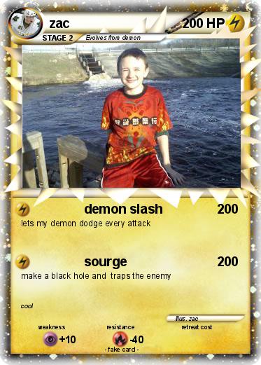Pokémon zac 128 128 - demon slash - My Pokemon Card