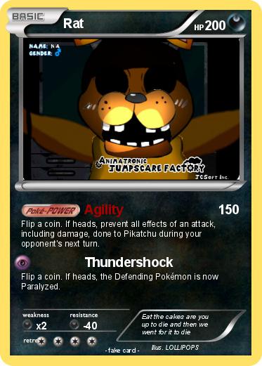 Pokémon Rat 308 308 - Agility - My Pokemon Card