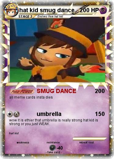 Pokémon hat kid smug dance - SMUG DANCE - My Pokemon Card