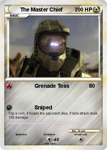 Pokémon The Master Chief 6 6 - Grenade Toss - My Pokemon Card