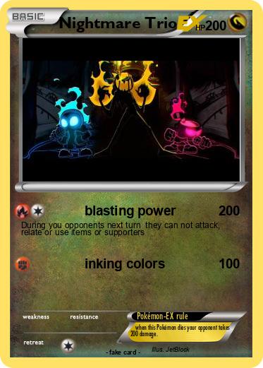 Pokémon Nightmare Trio - blasting power - My Pokemon Card