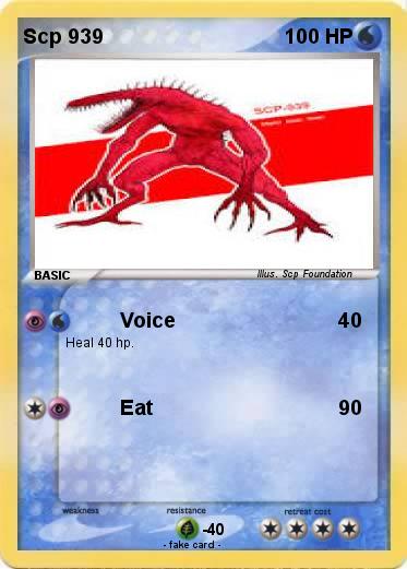 Pokémon Scp 939 13 13 - Voice - My Pokemon Card