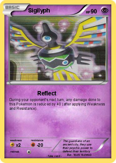 Pokémon Sigilyph 33 33 - Reflect - My Pokemon Card