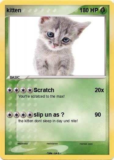 Pokémon kitten 974 974 - Scratch - My Pokemon Card