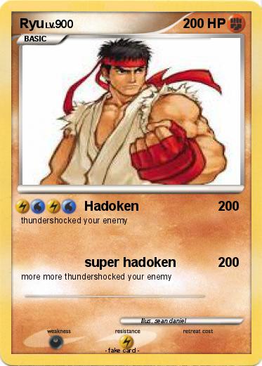 Pokémon Ryu 340 340 - Hadoken - My Pokemon Card