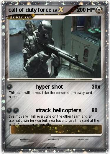 Pokémon call of duty force - hyper shot - My Pokemon Card