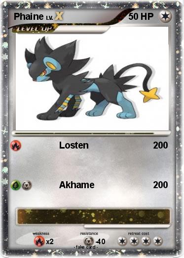 Pokémon Phaine - Losten - My Pokemon Card
