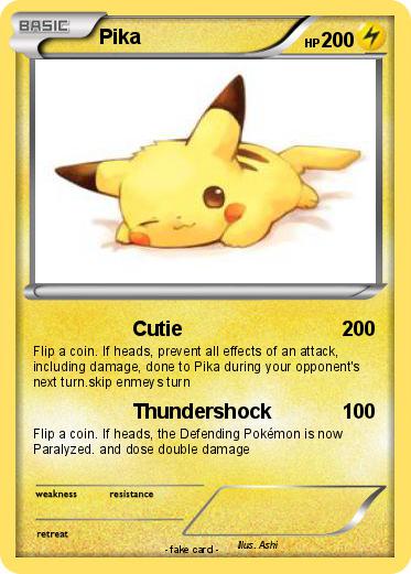 Pokémon Pika 1652 1652 - Cutie - My Pokemon Card