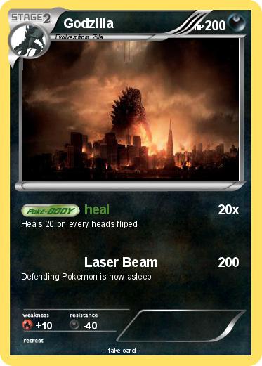 Pokémon Godzilla 2485 2485 - heal - My Pokemon Card