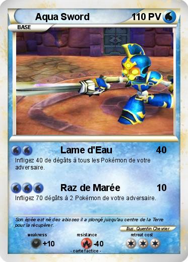 Pokémon Aqua Sword - Lame d'Eau - Ma carte Pokémon
