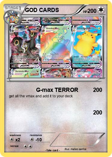 Pokémon GOD CARDS 1 1 - G-max TERROR - My Pokemon Card