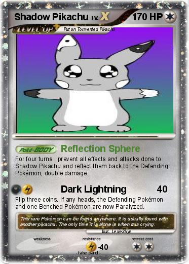 Pokémon Shadow Pikachu 722 722 - Reflection Sphere - My Pokemon Card