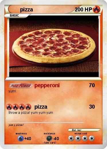 Pokémon pizza 458 458 - pepperoni - My Pokemon Card