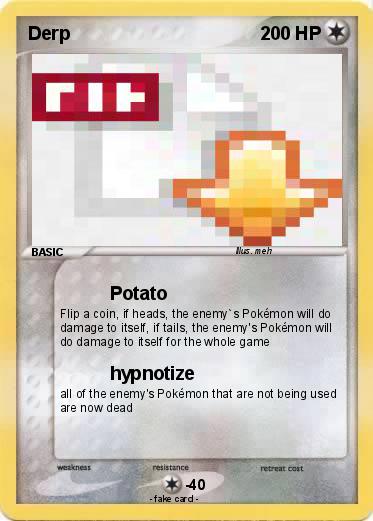 Pokémon Derp 378 378 - Potato - My Pokemon Card