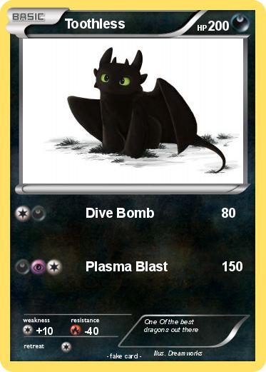 Pokémon Toothless 285 285 - Dive Bomb - My Pokemon Card