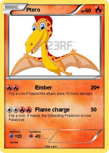 Pokémon Ptero 6 6 - Ember - My Pokemon Card