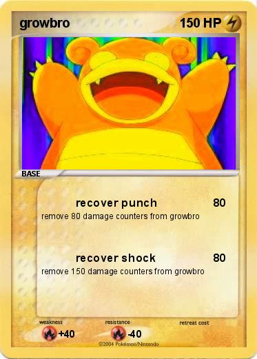 Pokémon growbro - recover punch - My Pokemon Card