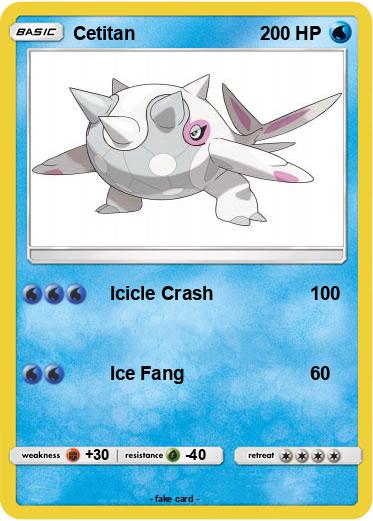 Pokémon Cetitan - Icicle Crash - My Pokemon Card