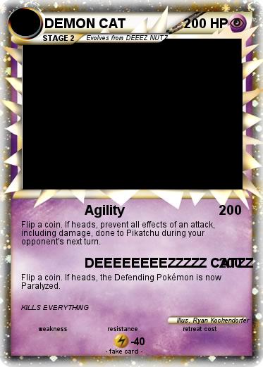 Pokémon DEMON CAT 23 23 - Agility - My Pokemon Card