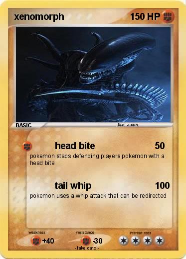 Pokémon xenomorph 74 74 - head bite - My Pokemon Card