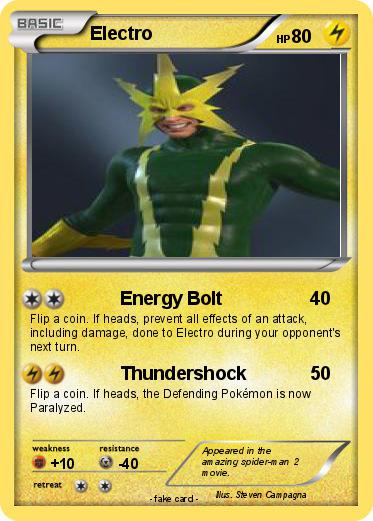 Pokémon Electro 629 629 - Energy Bolt - My Pokemon Card