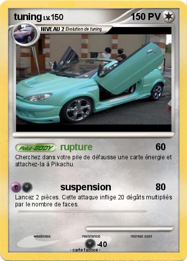 Pokémon tuning 93 93 - rupture - Ma carte Pokémon