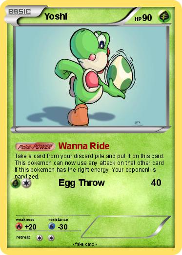 Pokémon Yoshi 3883 3883 - Wanna Ride - My Pokemon Card