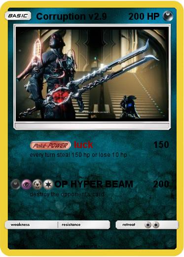 Pokémon Corruption v2 9 9 - luck - My Pokemon Card