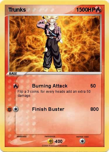 Pokémon Trunks 41wLE - Burning Attack - My Pokemon Card