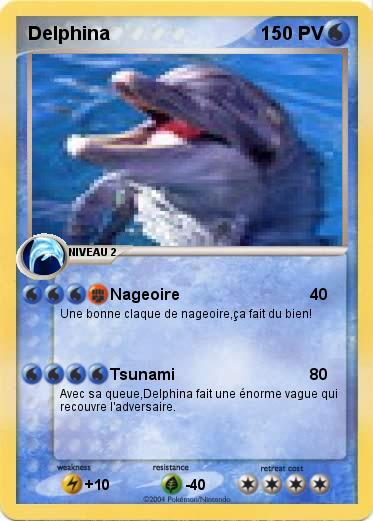 Pokémon Delphina - Nageoire - Ma carte Pokémon