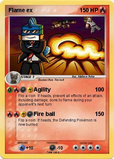 Pokémon Flame ex 4 4 - Agility - My Pokemon Card
