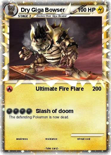Pokémon Dry Giga Bowser 13 13 - Ultimate Fire Flare - My Pokemon Card