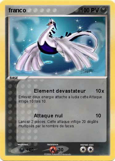 Pokémon franco - Element devastateur - Ma carte Pokémon