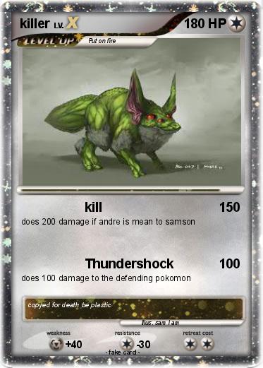 Pokémon killer 3166 3166 - kill - My Pokemon Card
