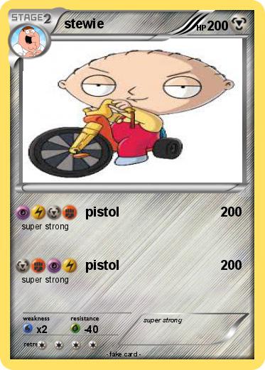 Pokémon stewie 862 862 - pistol - My Pokemon Card