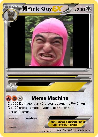 Pokémon Pink Guy 136 136 - Meme Machine - My Pokemon Card
