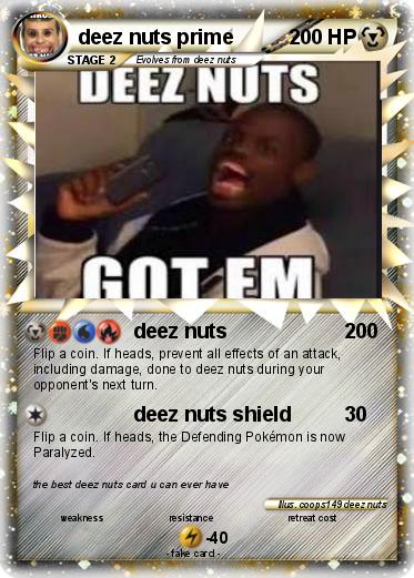 Pokémon deez nuts prime - deez nuts - My Pokemon Card